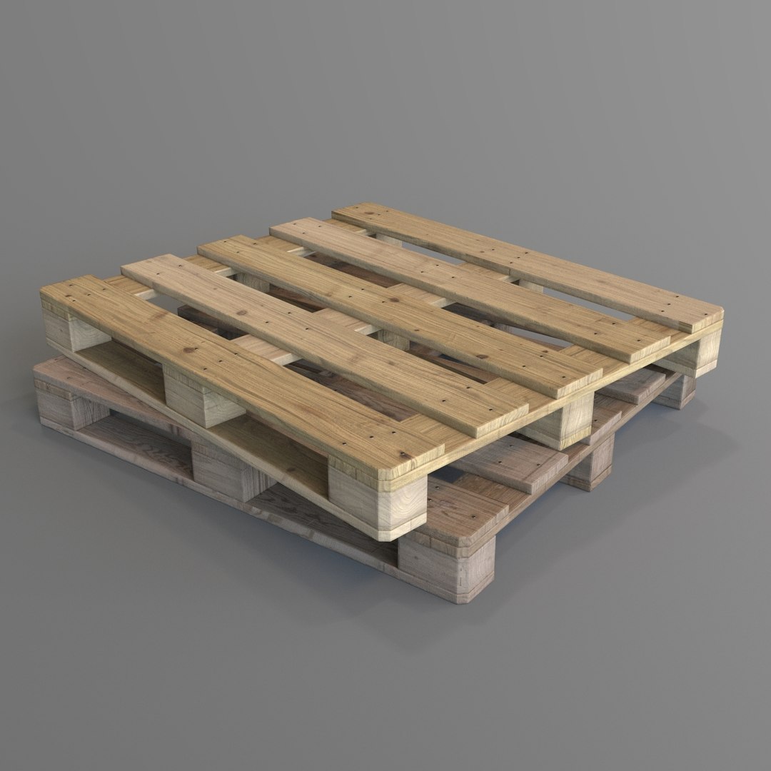 wooden pallet wood 3d model