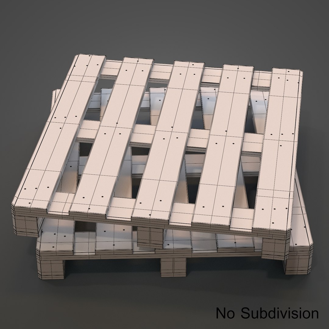 wooden pallet wood 3d model