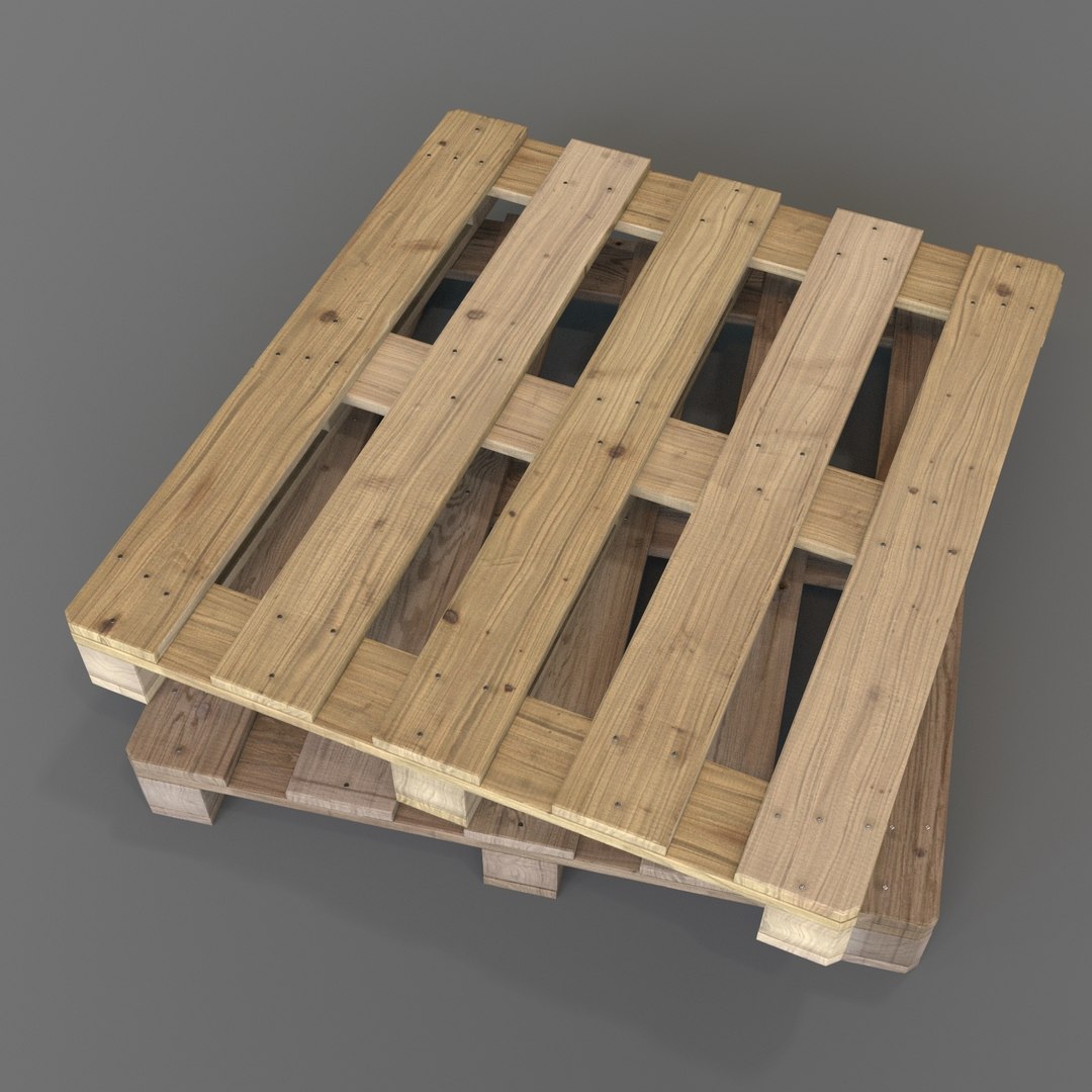 wooden pallet wood 3d model