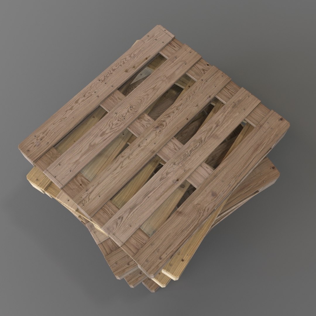 wooden pallet wood 3d model