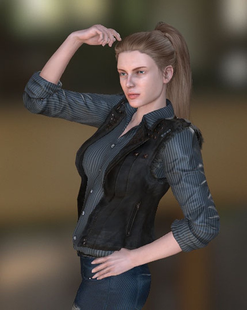 3D Female Character - TurboSquid 1486102