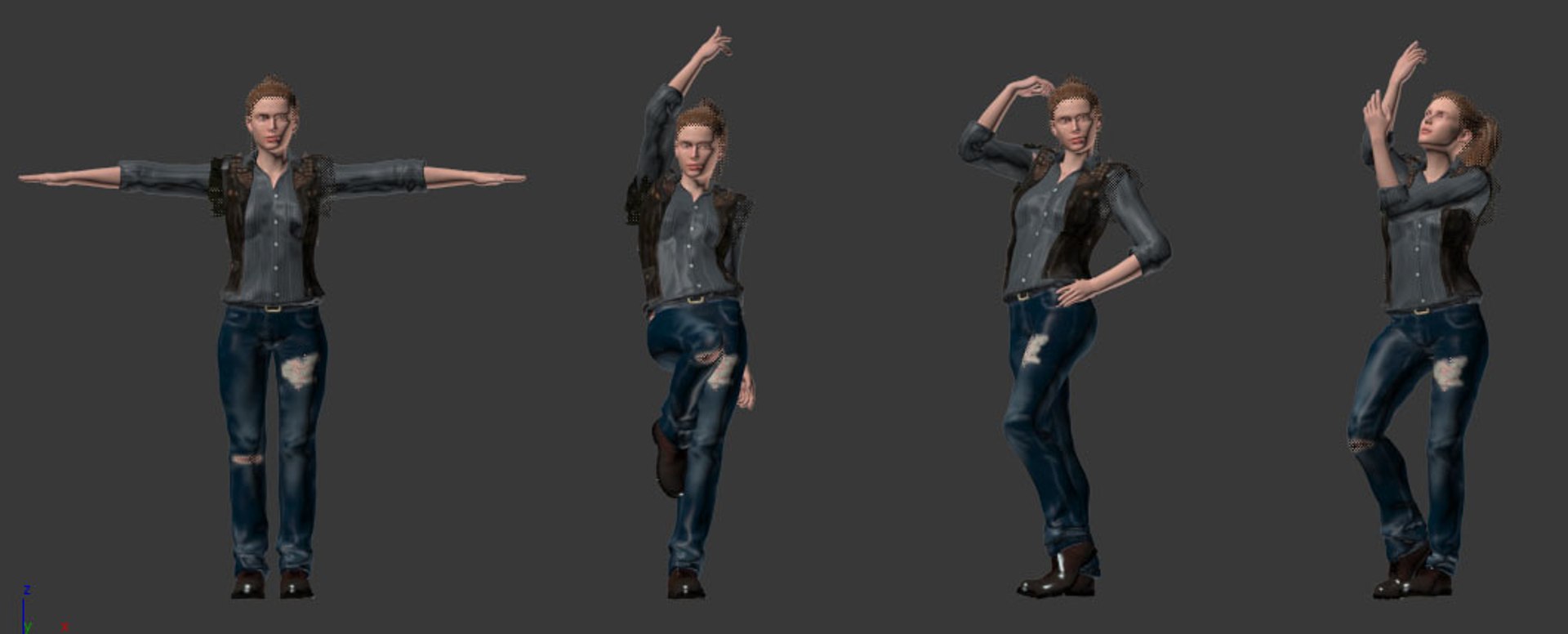 3D Female Character - TurboSquid 1486102