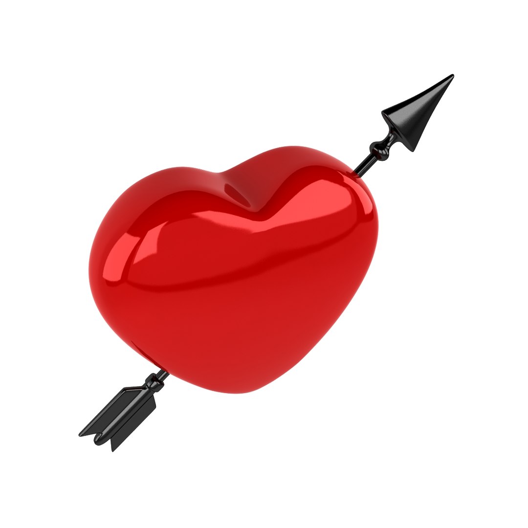 Heart Arrow 3D Model - TurboSquid 1547668