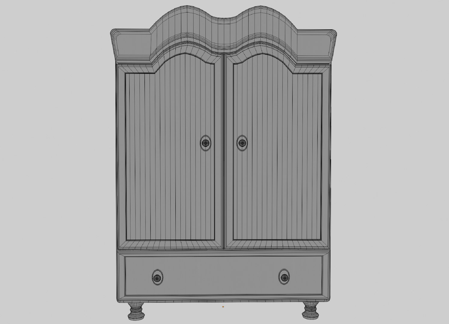 Wooden Closet 3D Model - TurboSquid 2010214