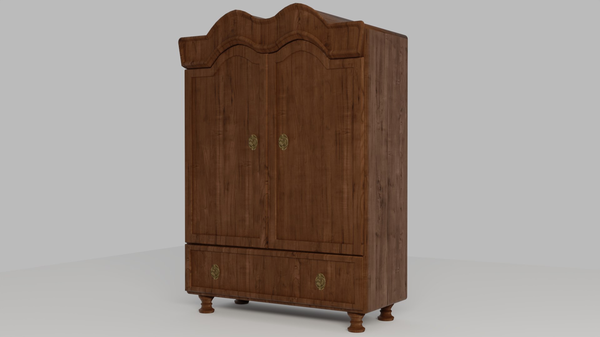Wooden Closet 3D Model - TurboSquid 2010214