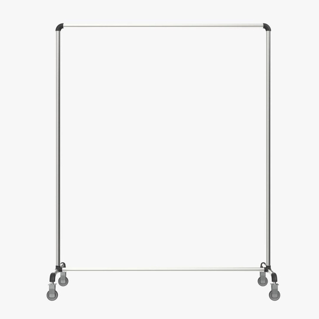 Single Bar Clothing Rack 3D Model - TurboSquid 1571683