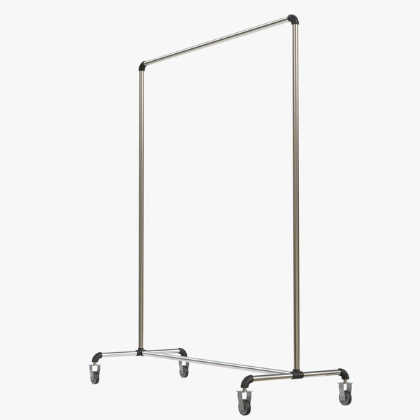 Single bar clothing rack 3D model - TurboSquid 1571683