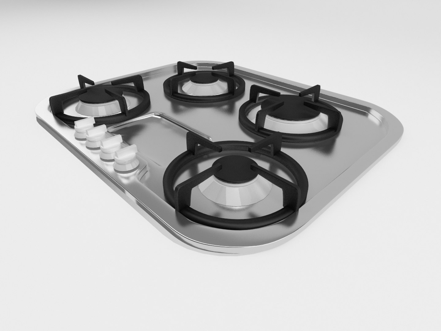 3d gas cooktop model