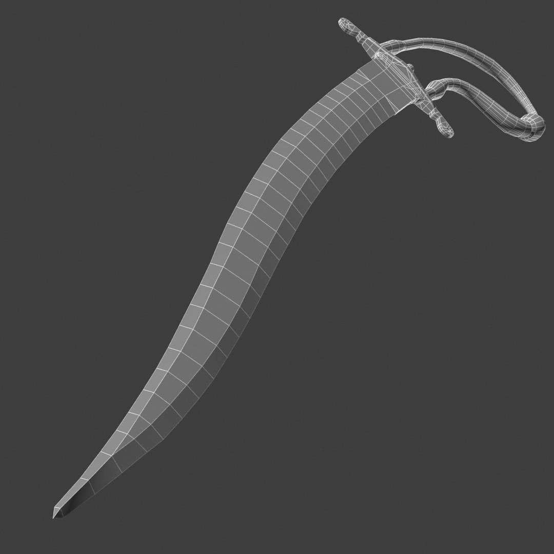 3d Indian Bichwa Dagger Model