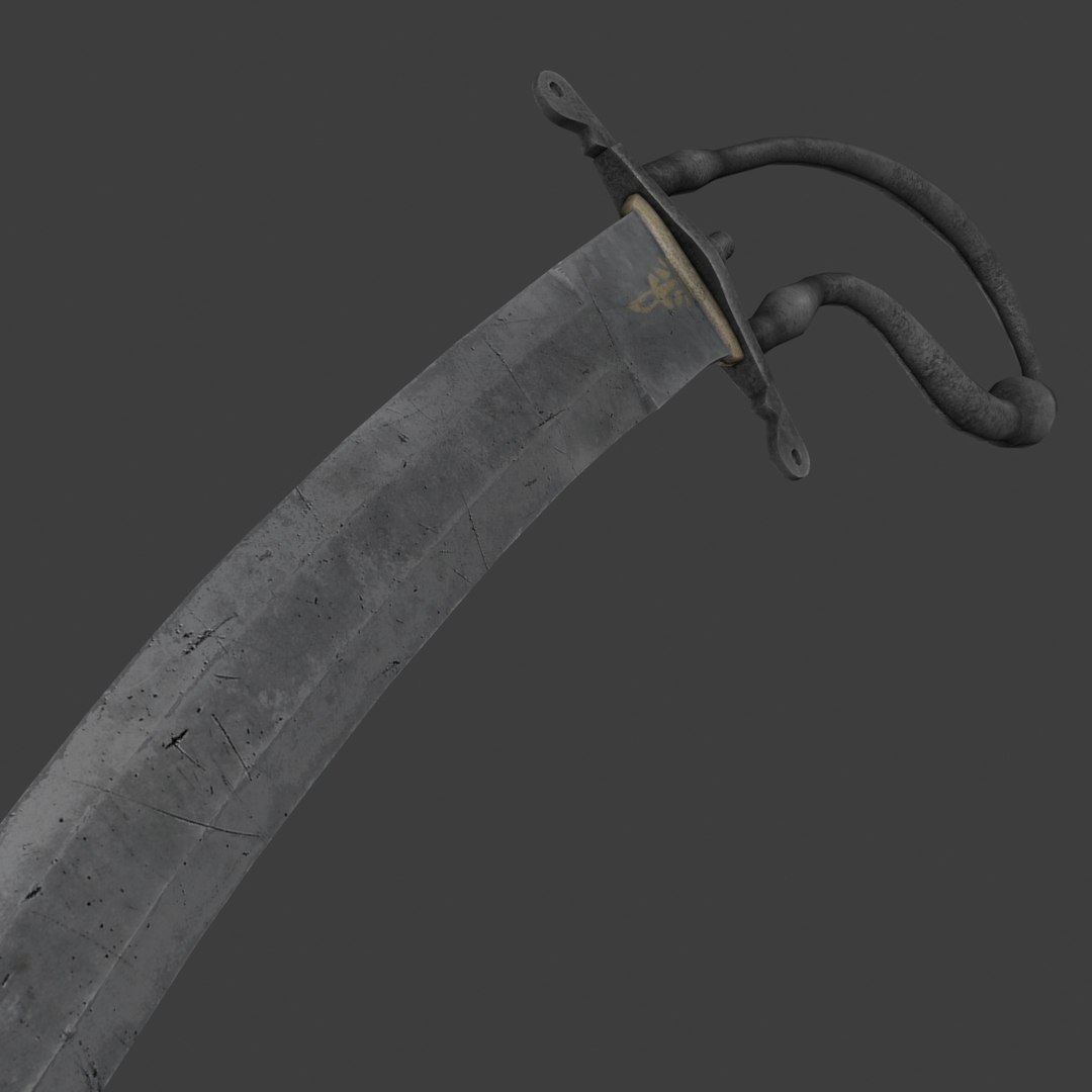 3d Indian Bichwa Dagger Model