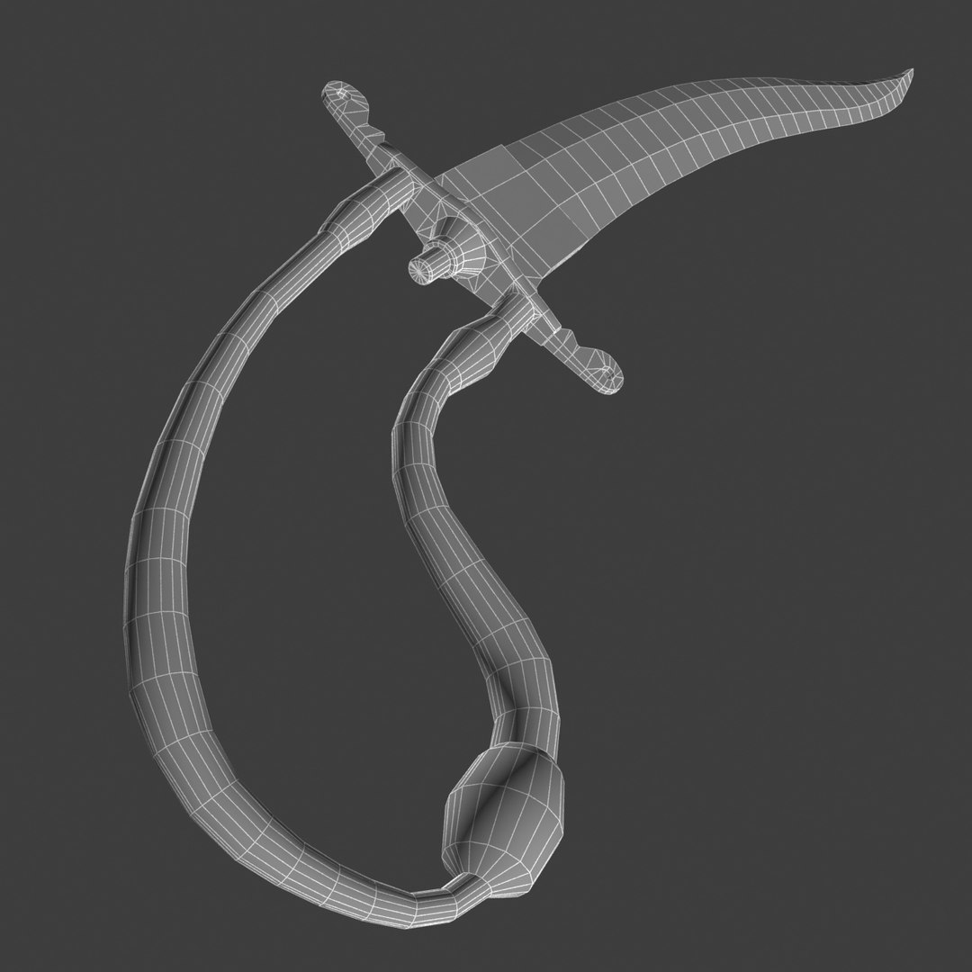 3d Indian Bichwa Dagger Model