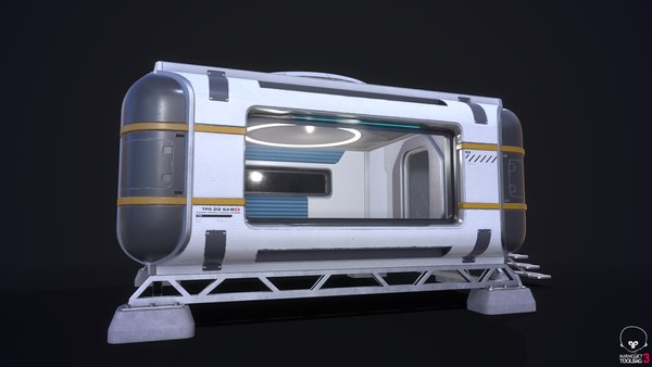 Sci-fi modular building interior 3D - TurboSquid 1444621