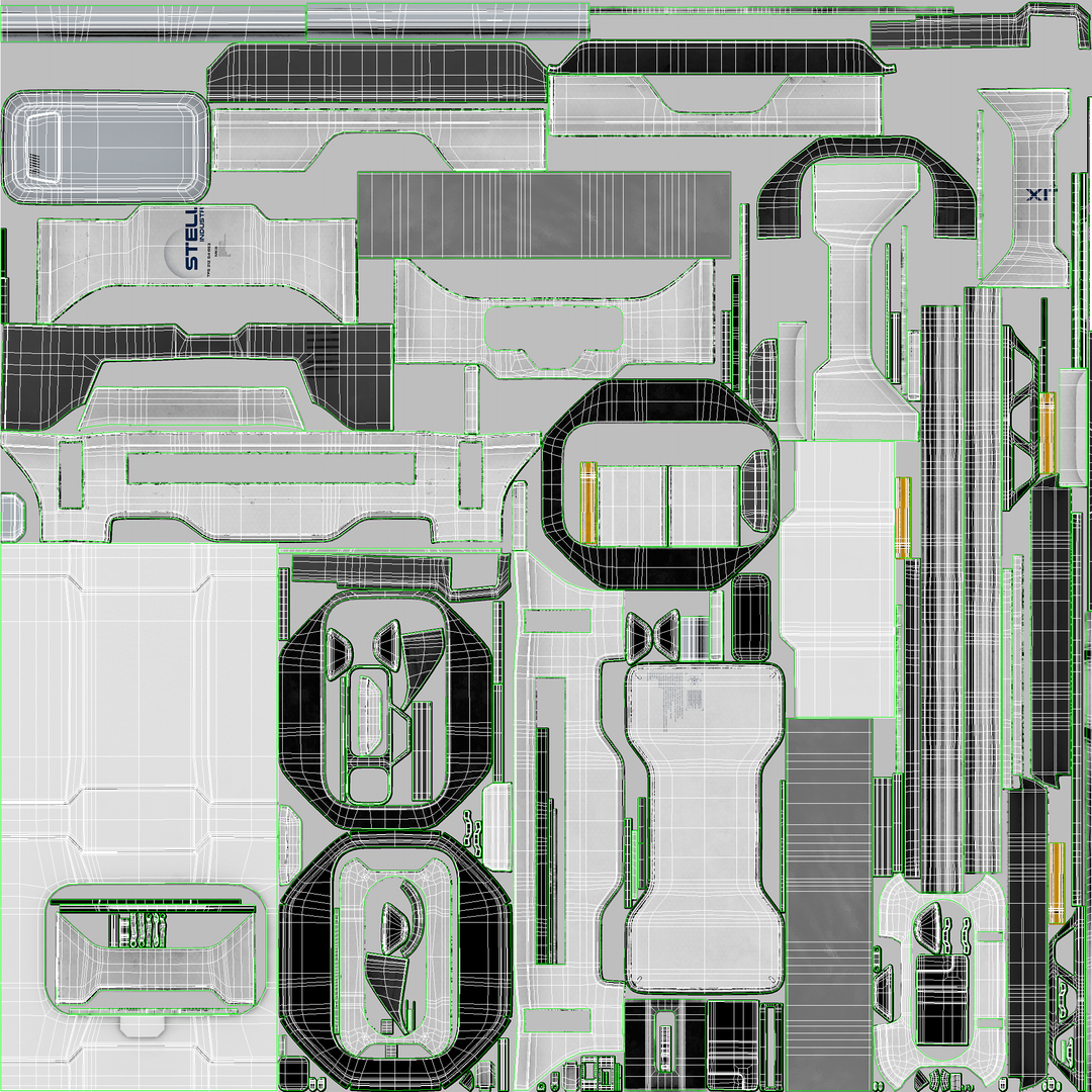Sci-fi modular building interior 3D - TurboSquid 1444621