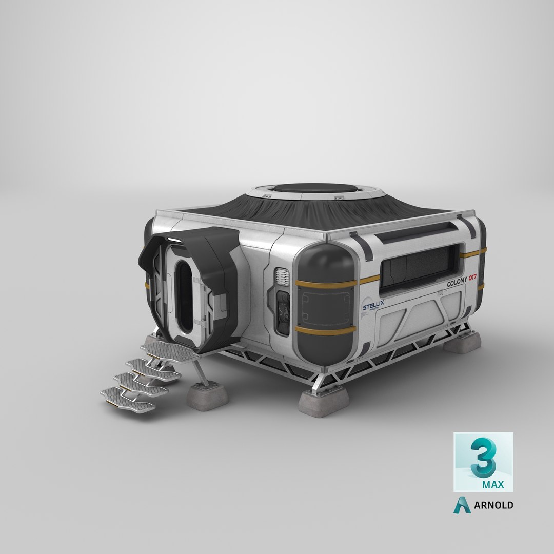 Sci-fi Modular Building Interior 3D - TurboSquid 1444621