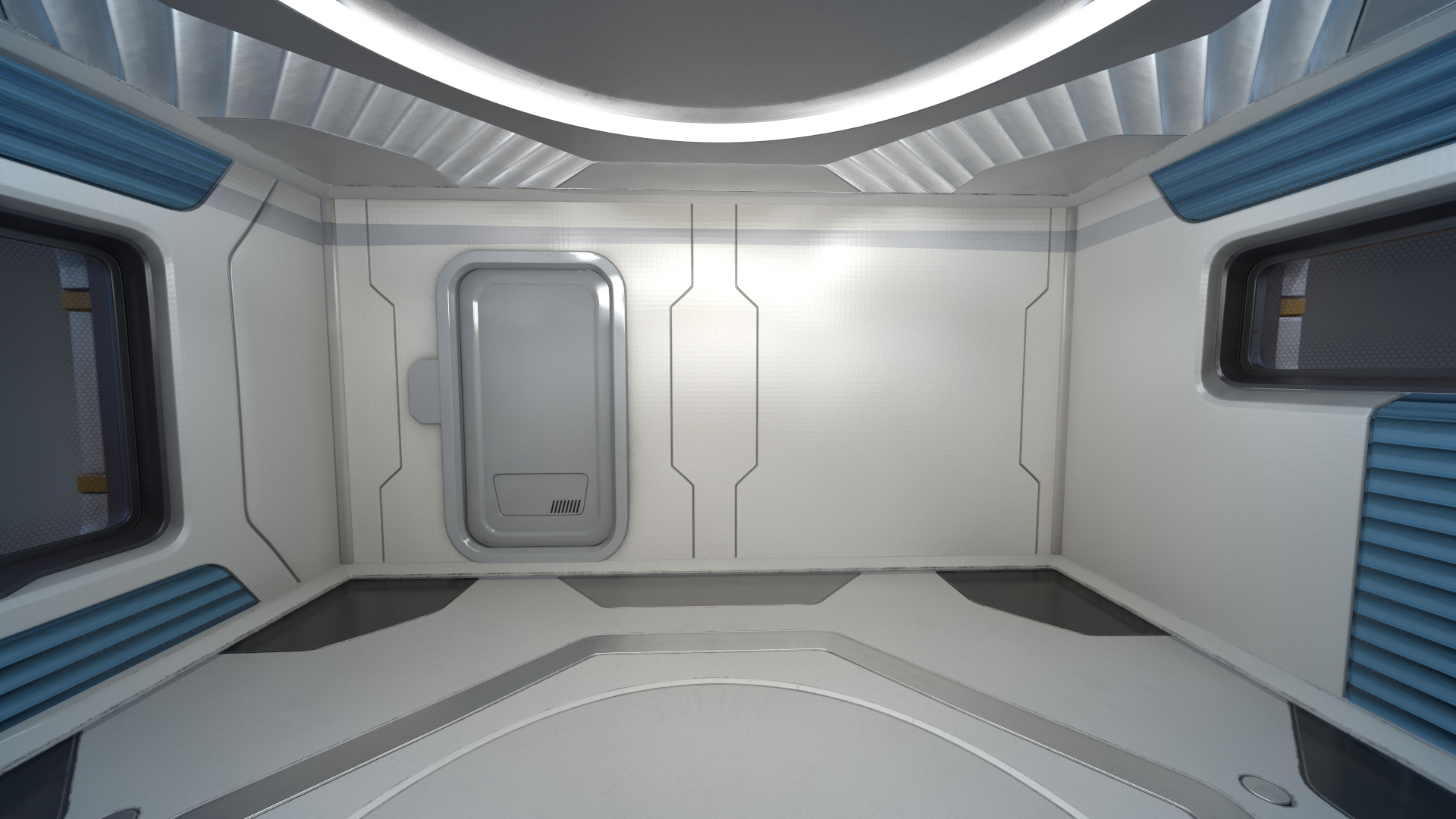 Sci-fi Modular Building Interior 3D - TurboSquid 1444621
