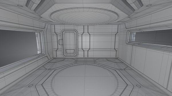 Sci-fi modular building interior 3D - TurboSquid 1444621