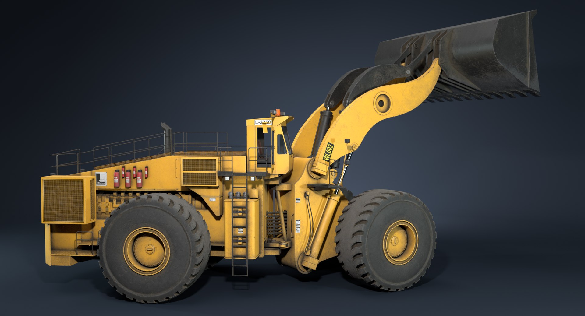 Wheel loader letourneau l-2350 3D - TurboSquid 1172774