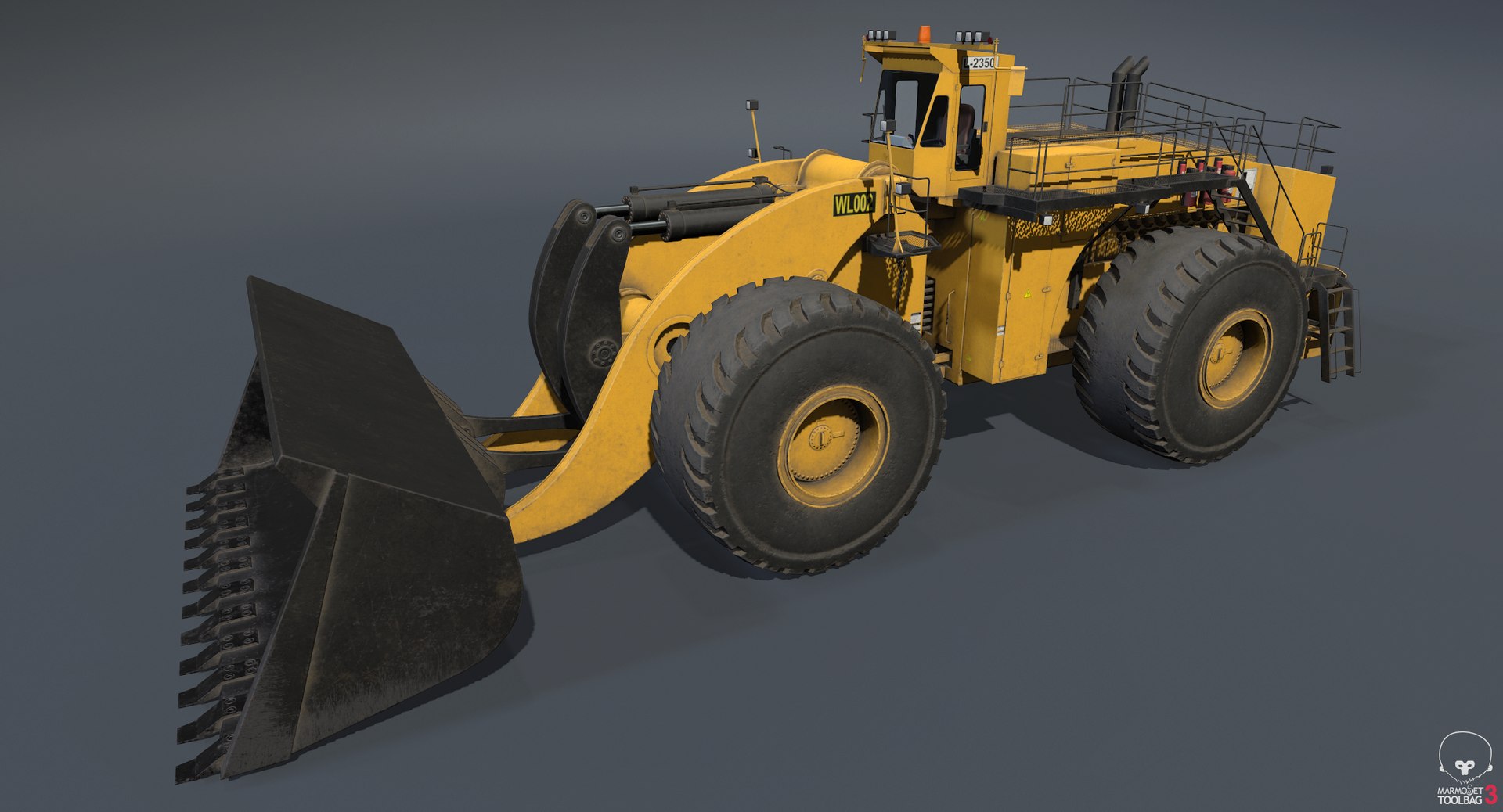 Wheel loader letourneau l-2350 3D - TurboSquid 1172774