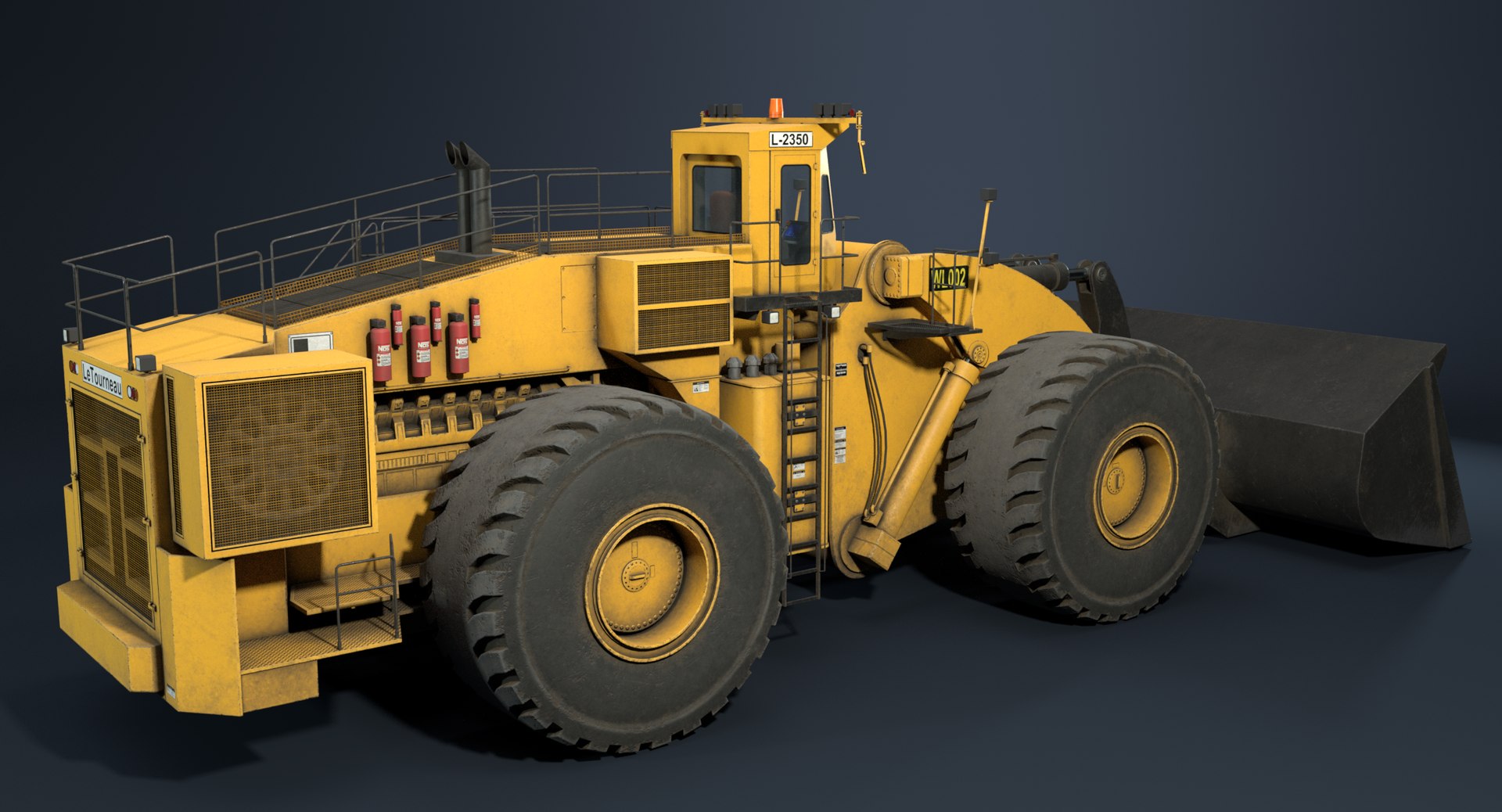 Wheel Loader Letourneau L-2350 3D - TurboSquid 1172774