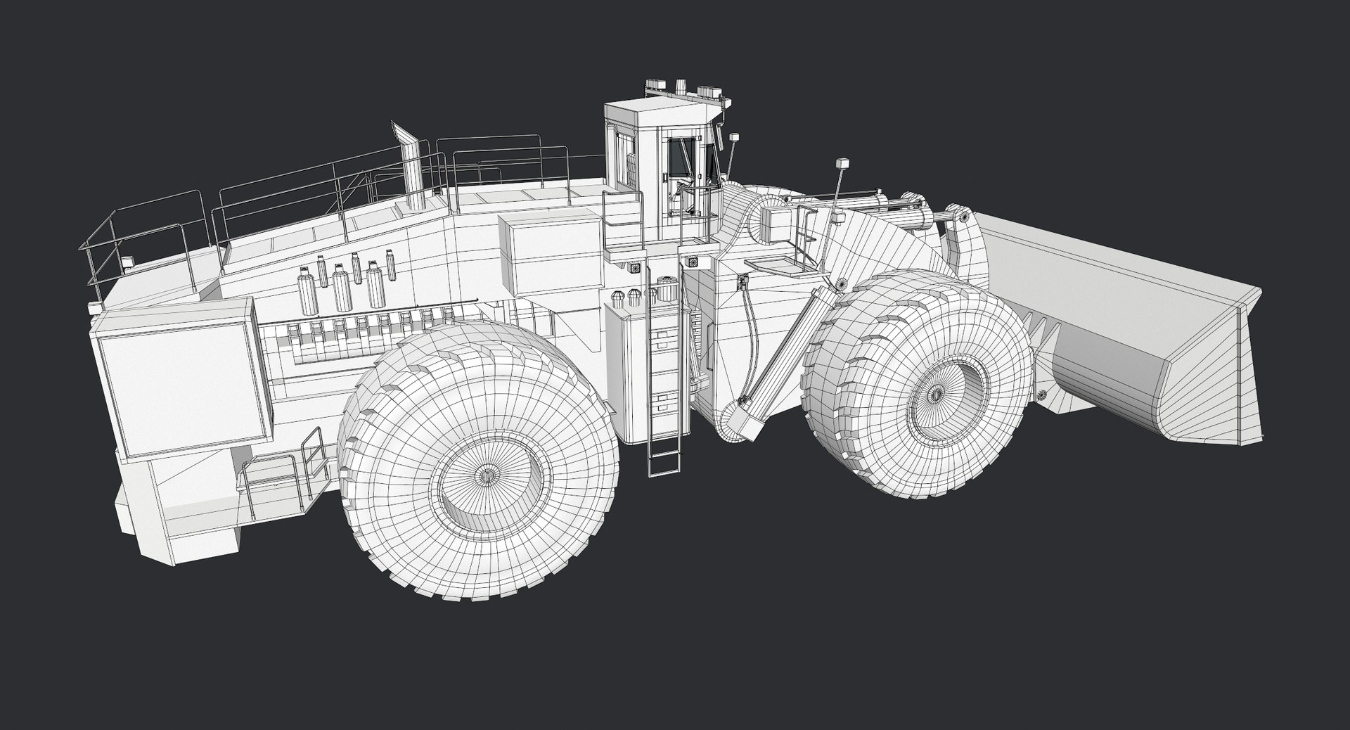 Wheel loader letourneau l-2350 3D - TurboSquid 1172774