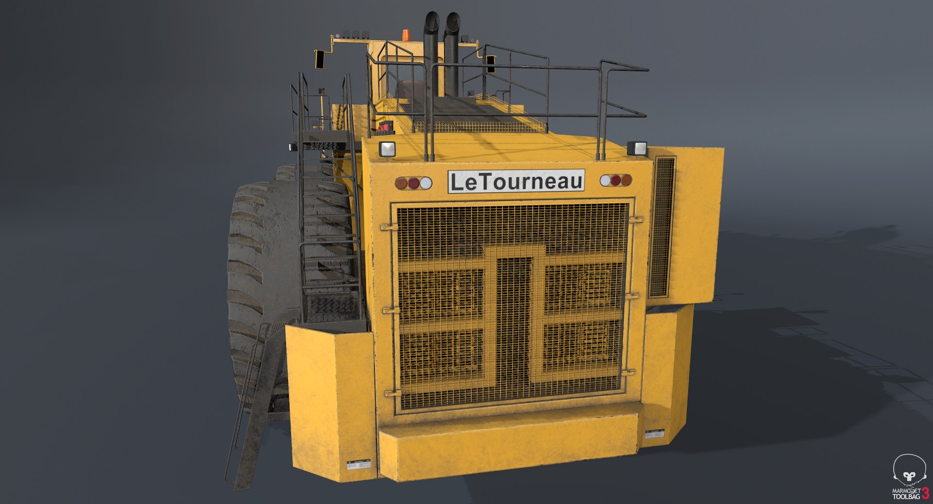 Wheel loader letourneau l-2350 3D - TurboSquid 1172774