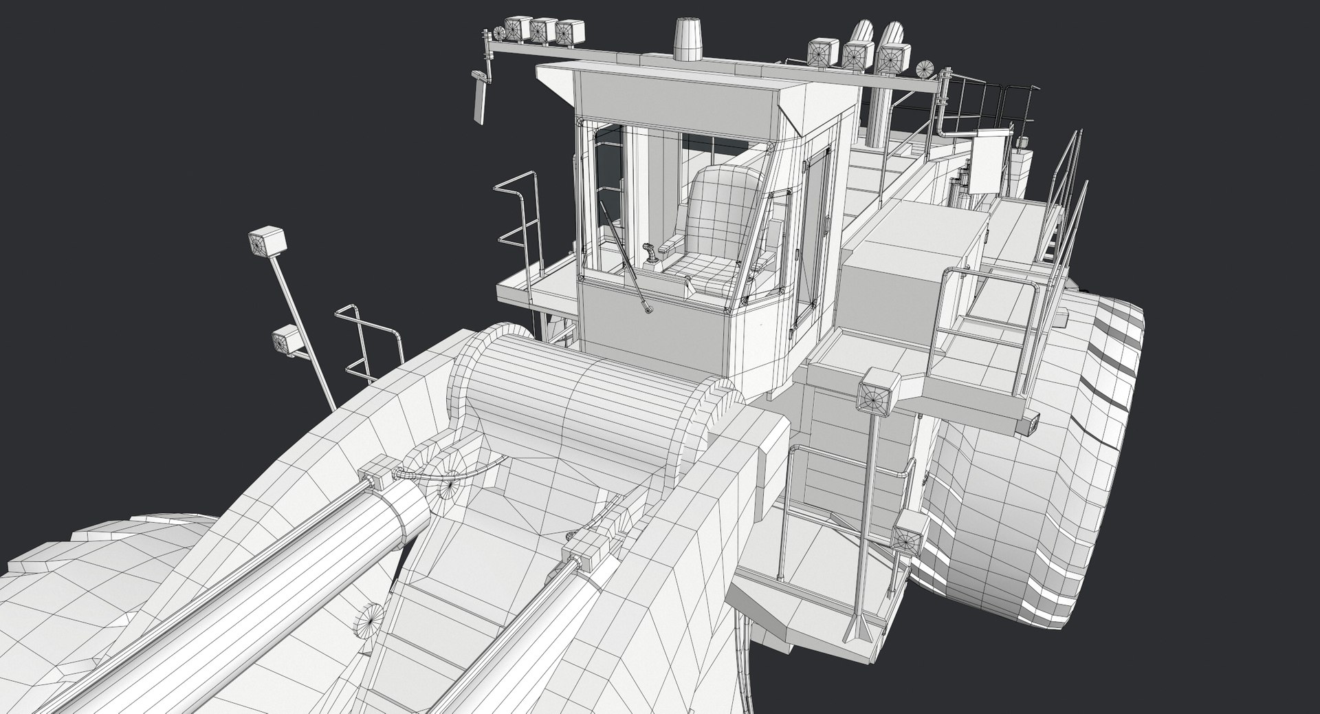 Wheel loader letourneau l-2350 3D - TurboSquid 1172774
