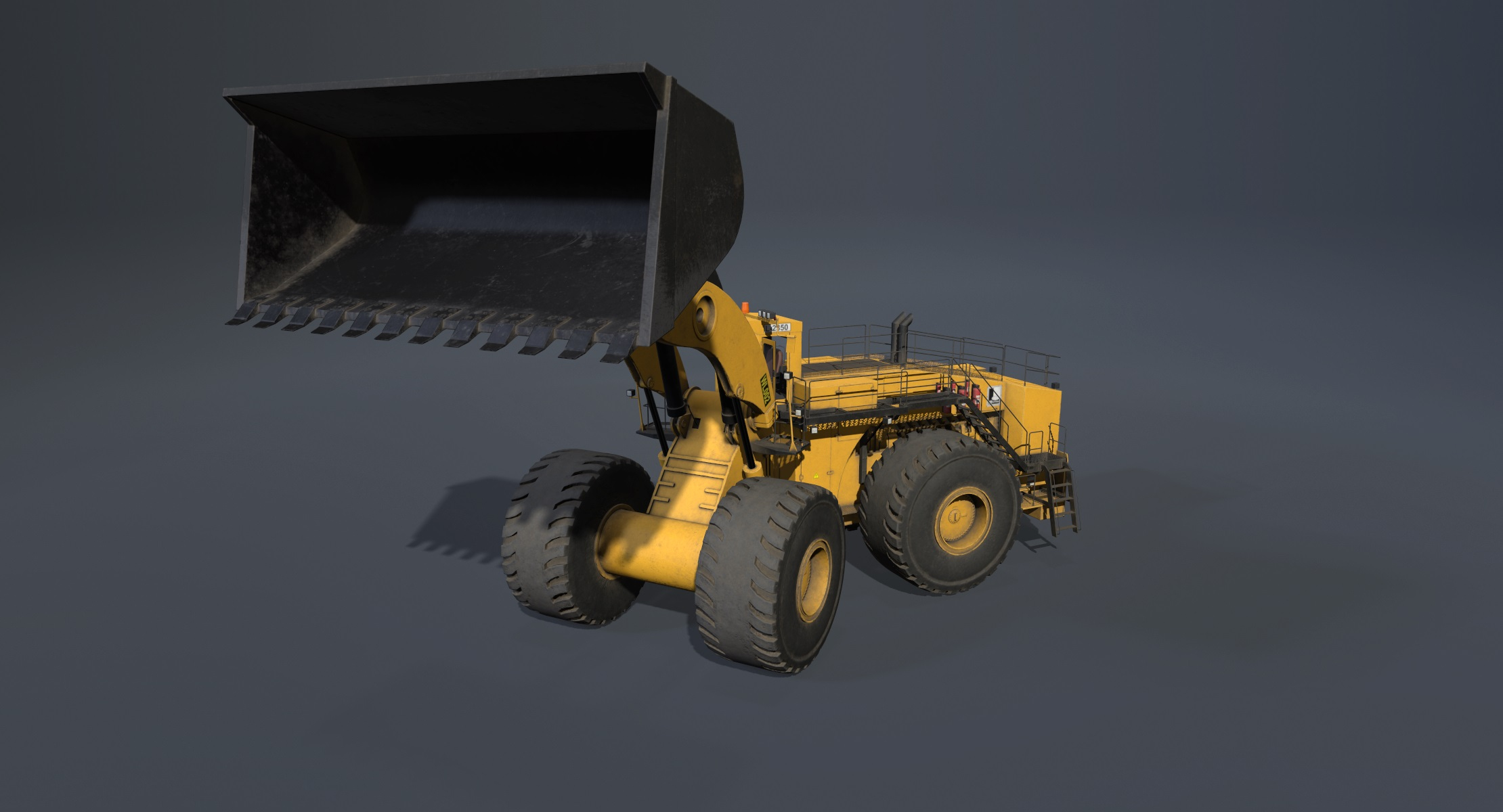 Wheel loader letourneau l-2350 3D - TurboSquid 1172774