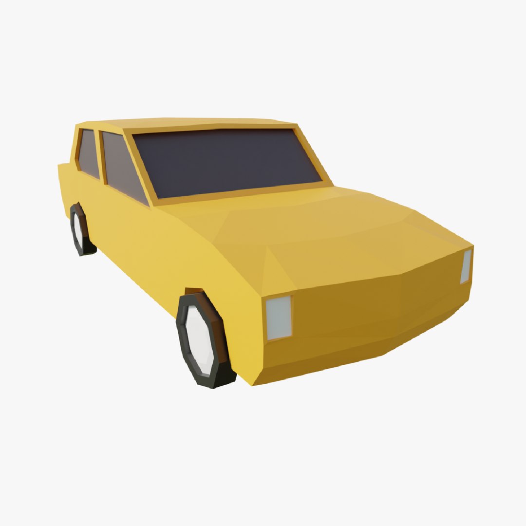3D Low Poly Car with multiple colors model - TurboSquid 2136829