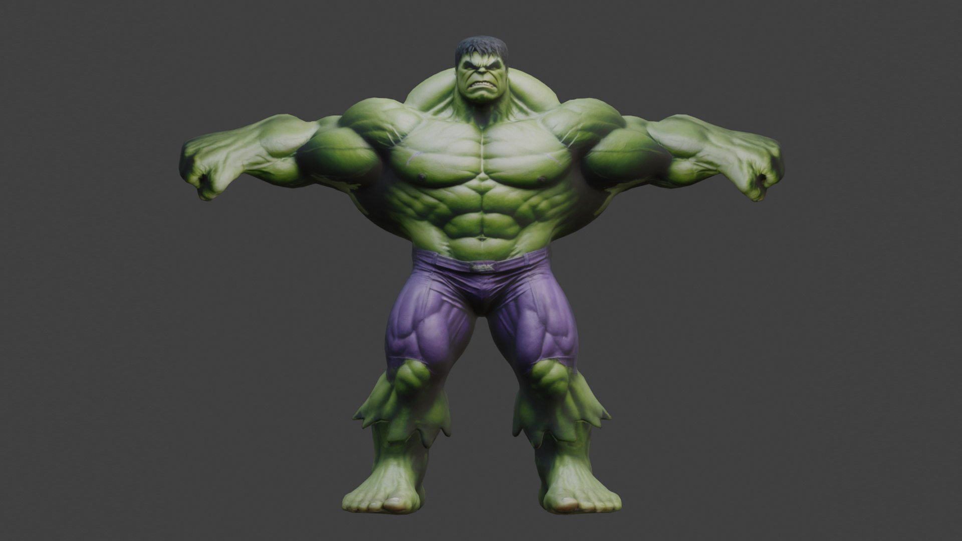 3D HULK Model - TurboSquid 2330031