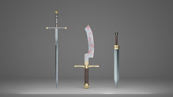 modelo 3d Sword pack - TurboSquid 2017864