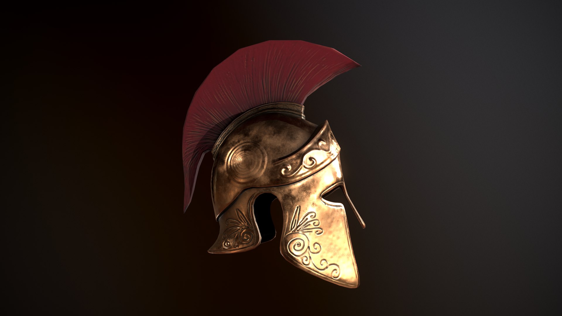 Spartan Helmet 3D Model - TurboSquid 1697318