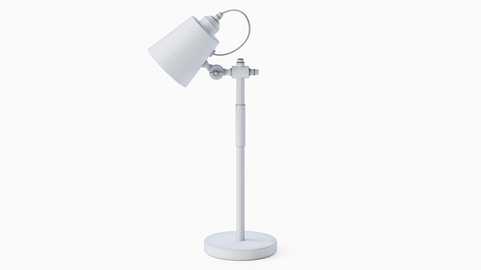 Adjustable Study Desk Lamp White 3D - TurboSquid 2350297