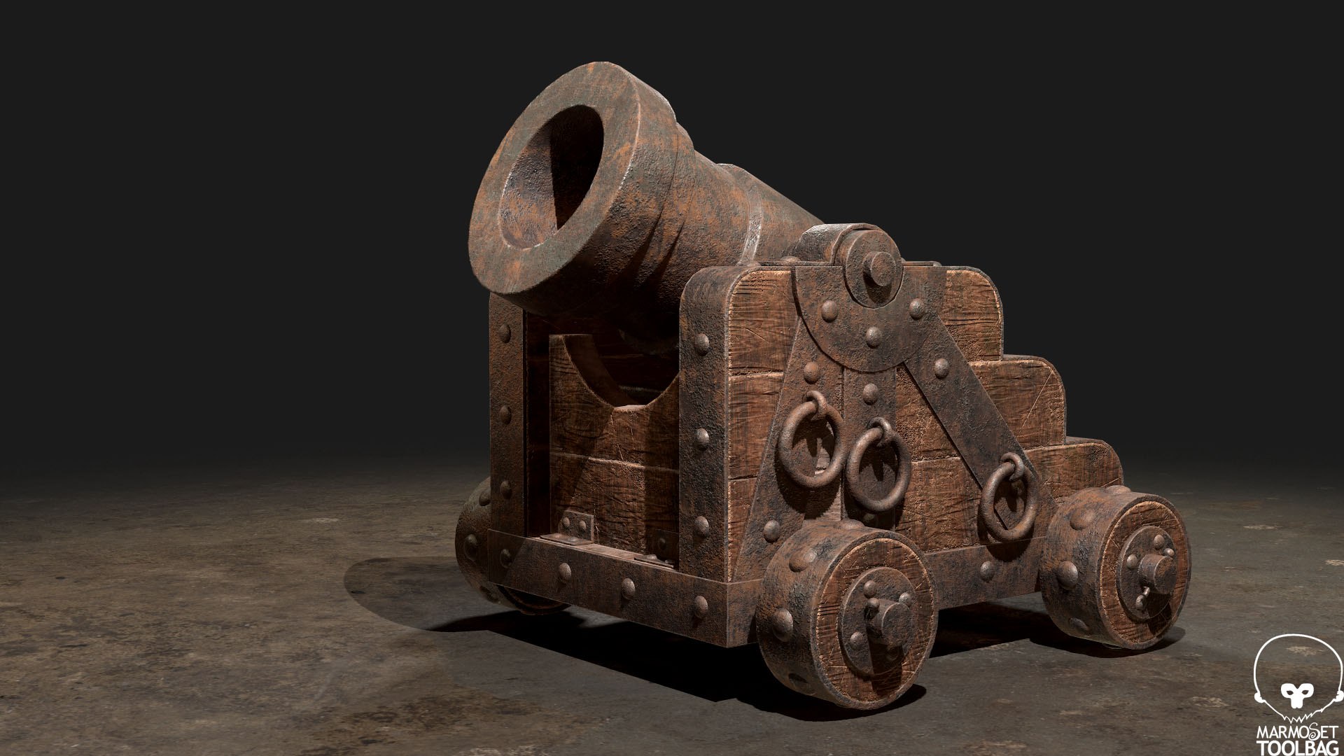 3D Mortar Cannon-1-Old Version - TurboSquid 2304906
