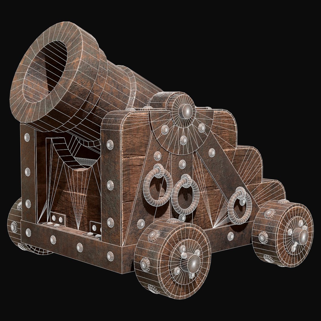 3D Mortar Cannon-1-Old Version - TurboSquid 2304906