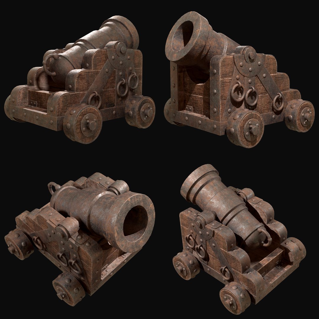 3D Mortar Cannon-1-Old Version - TurboSquid 2304906