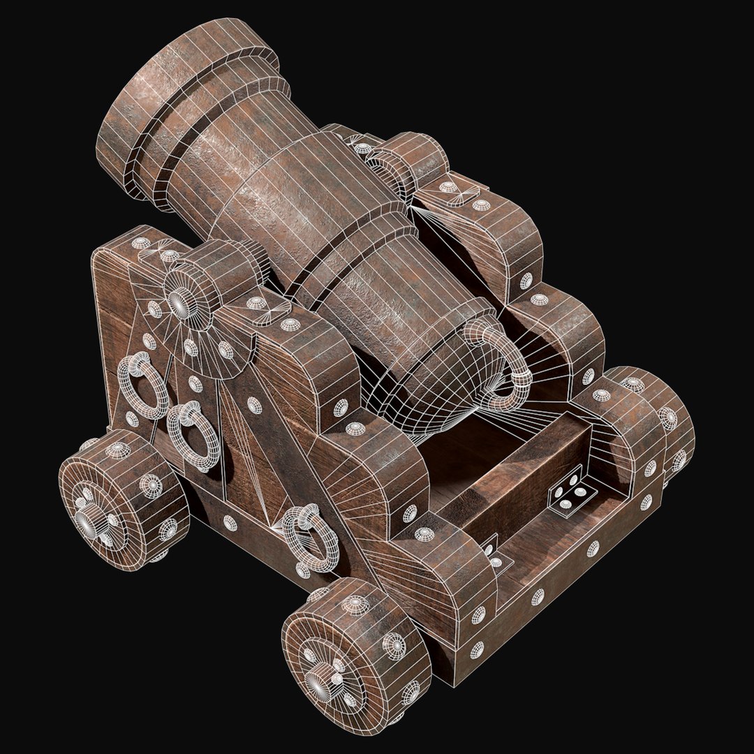 3D Mortar Cannon-1-Old Version - TurboSquid 2304906
