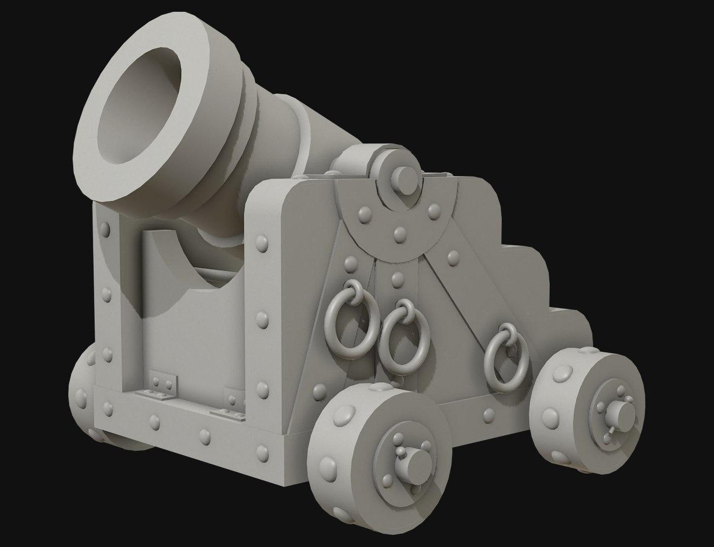 3D Mortar Cannon-1-Old Version - TurboSquid 2304906