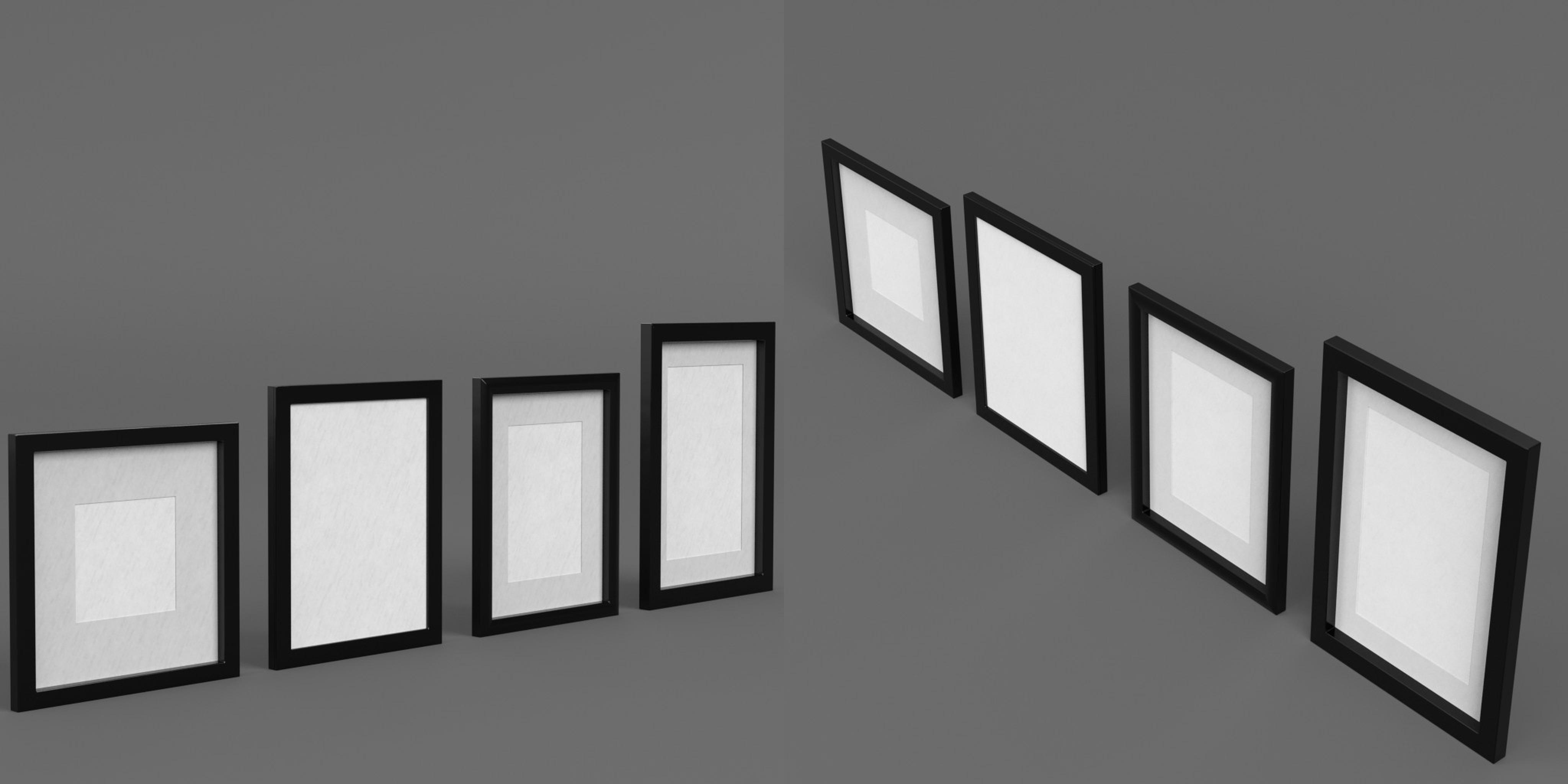 Photo frame 3D model - TurboSquid 1201008