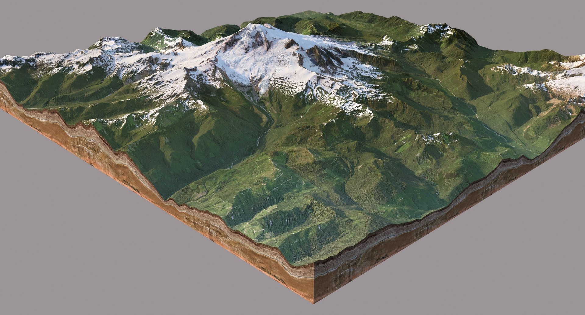 Mount Baker Model - TurboSquid 1288936