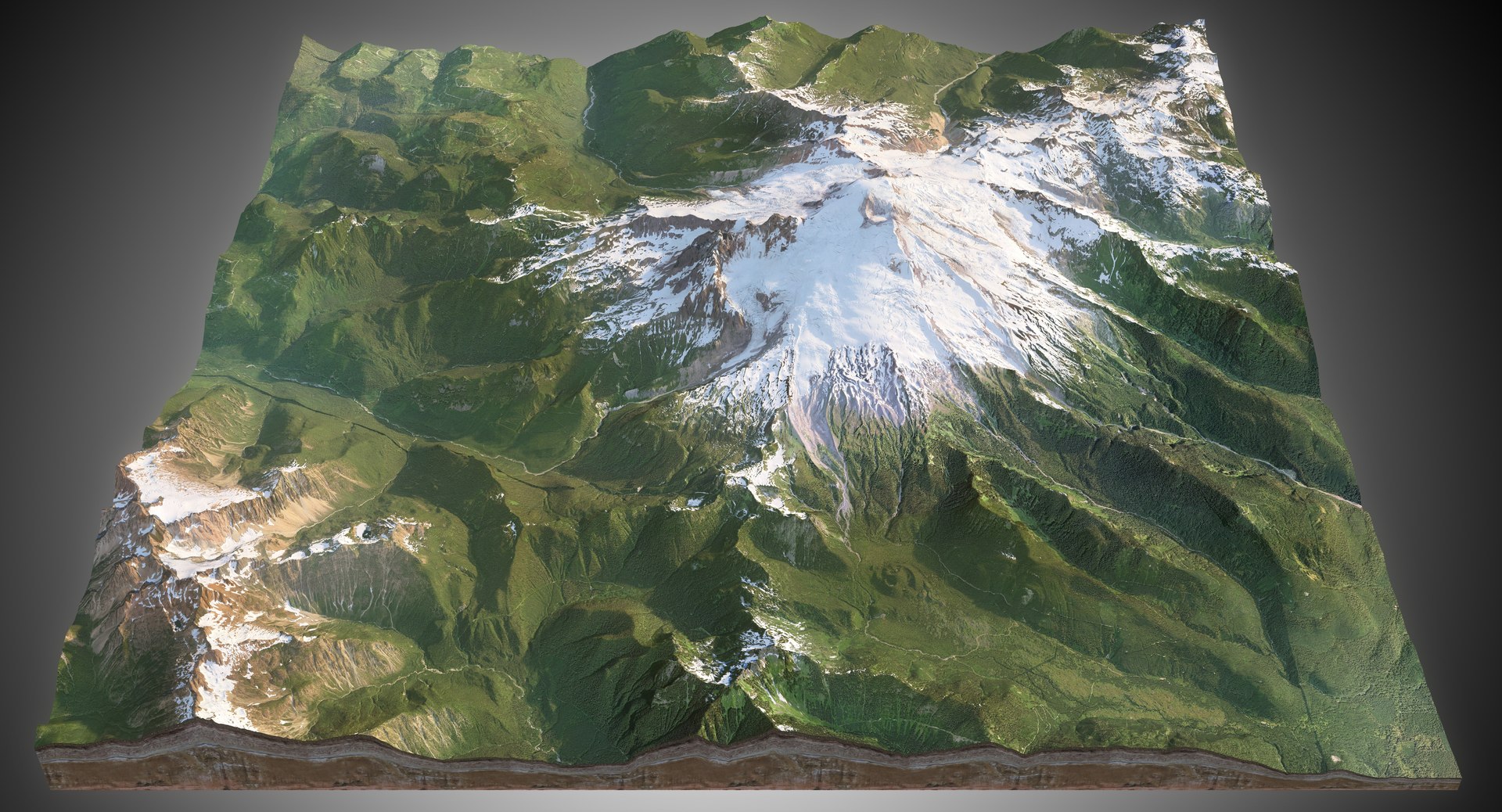 Mount Baker Model - TurboSquid 1288936
