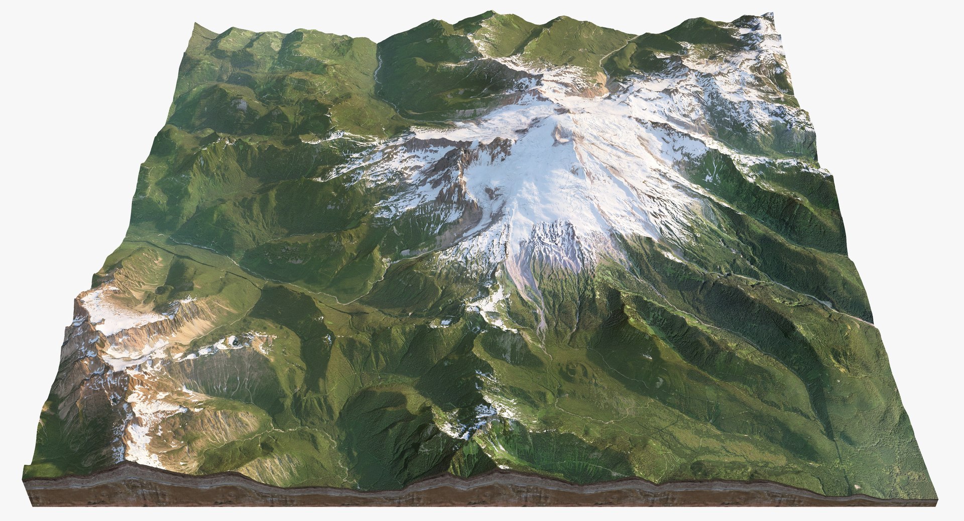 Mount Baker Model - TurboSquid 1288936