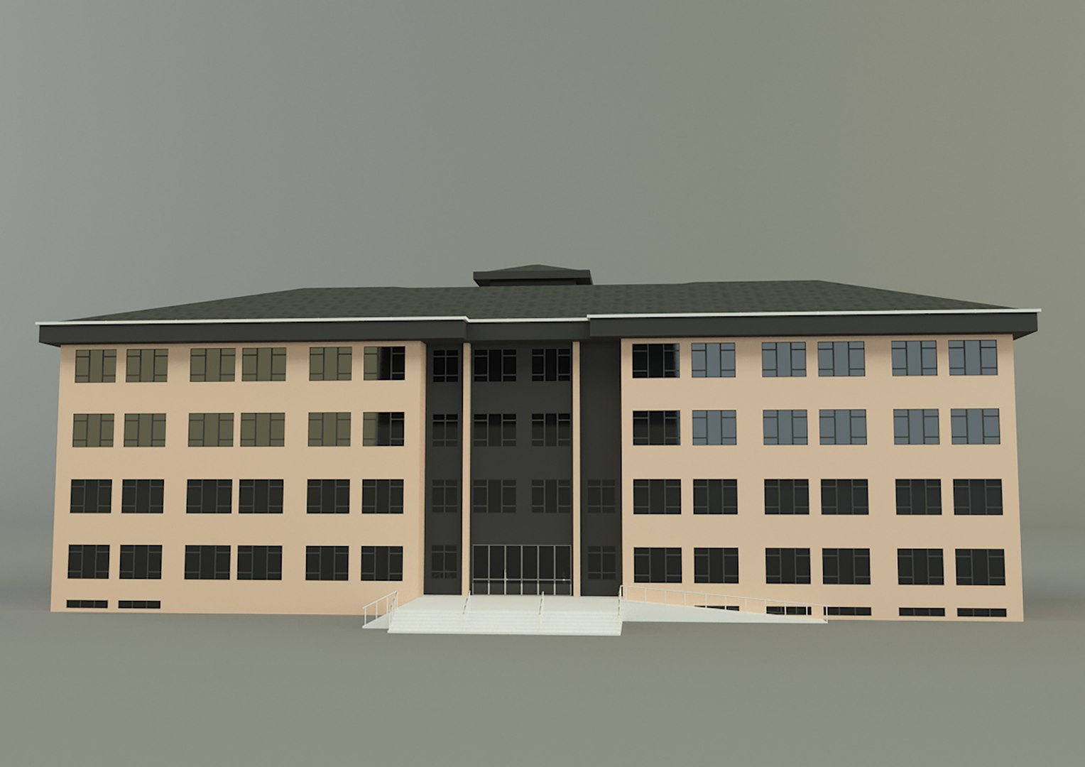 School Building Design 3D Model - TurboSquid 2120693