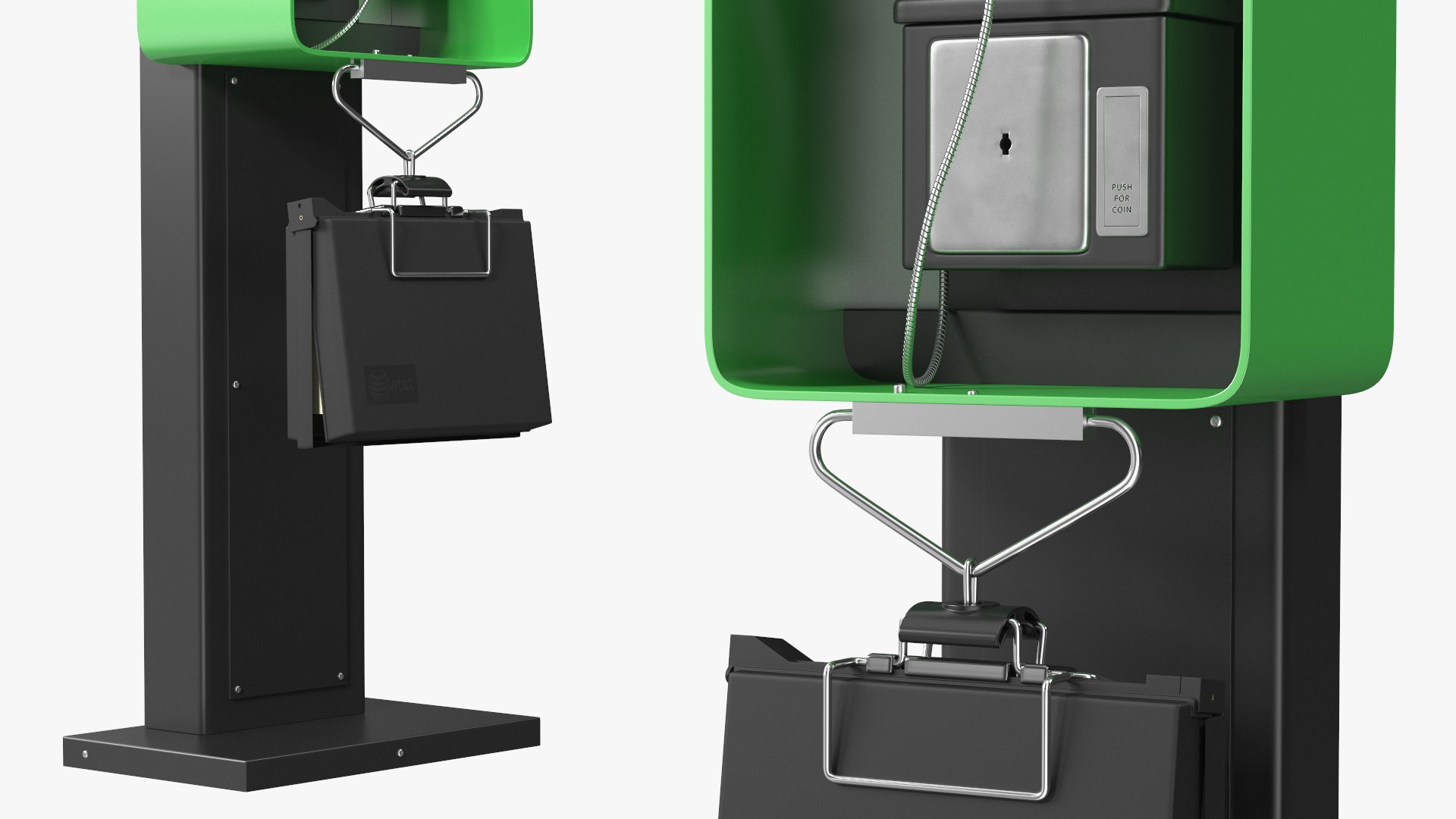 3D Public Payphone Booth - TurboSquid 2220552