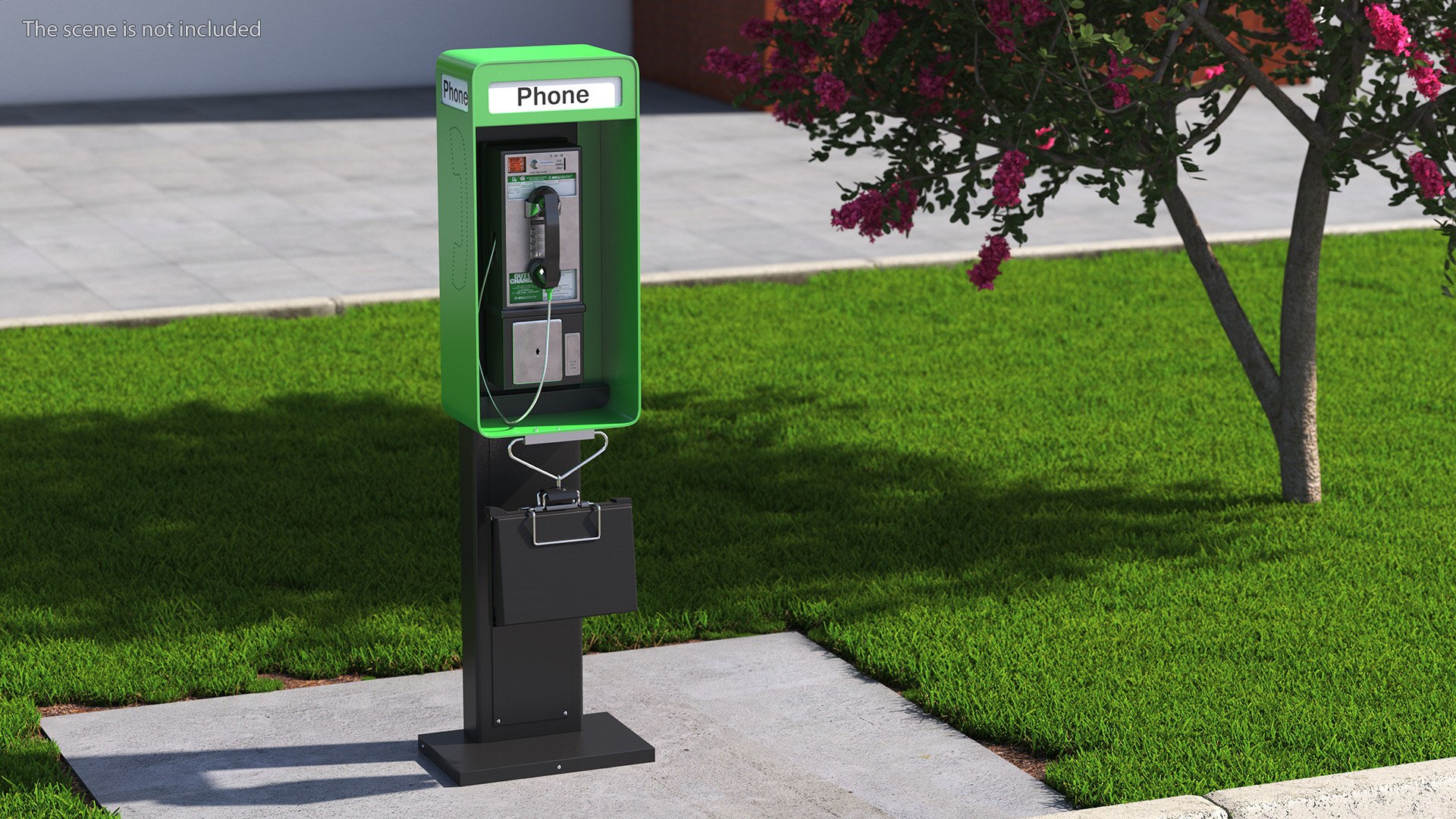 3D Public Payphone Booth - TurboSquid 2220552