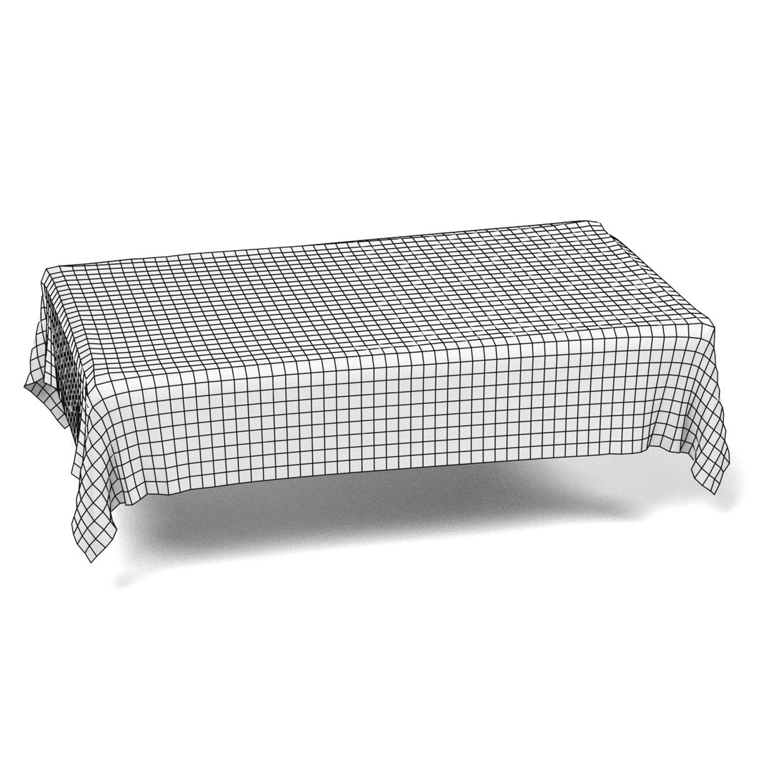 3d Tablecloth Rectangular Model