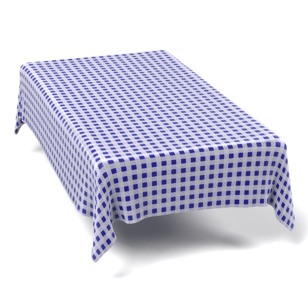 3d Tablecloth Rectangular Model