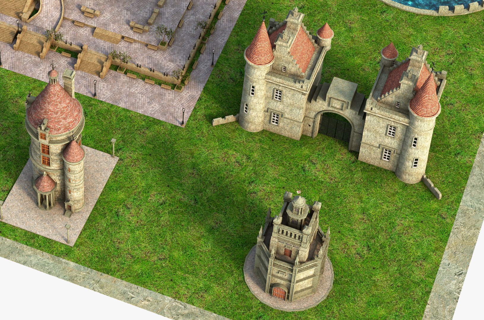 3D Collection Fantasy Ancient Buildings Model - TurboSquid 2151467