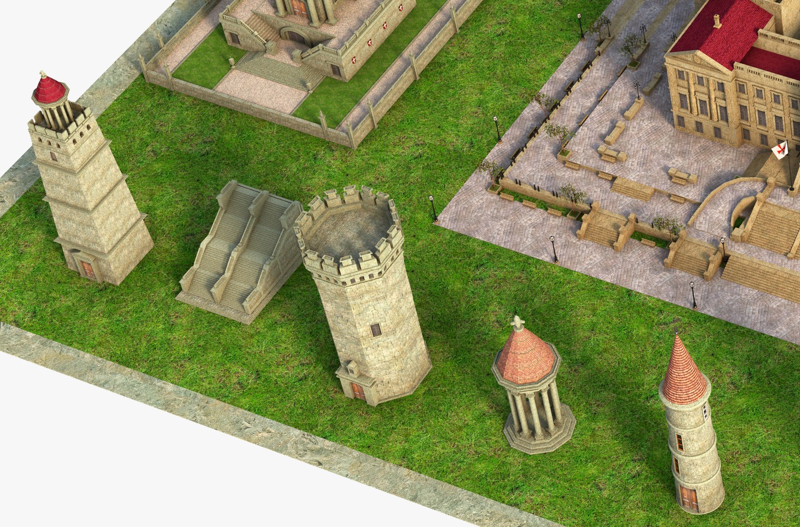 3D Collection Fantasy Ancient Buildings Model - TurboSquid 2151467