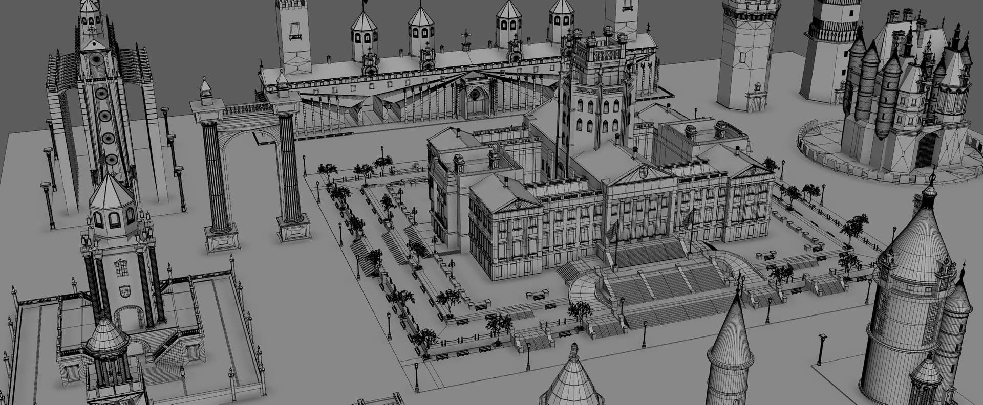 3D Collection Fantasy Ancient Buildings Model - TurboSquid 2151467