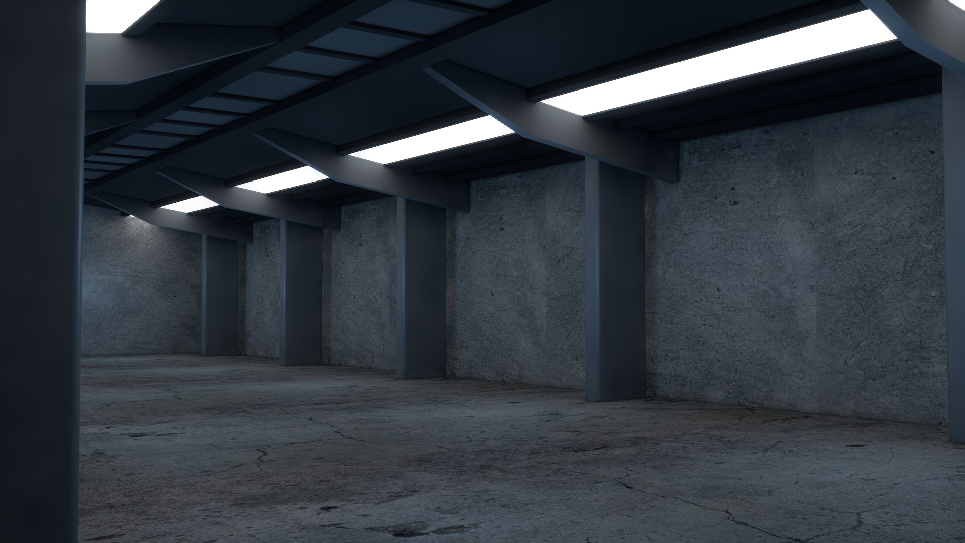 Sci Fi Warehouse 3D Model - TurboSquid 2001290